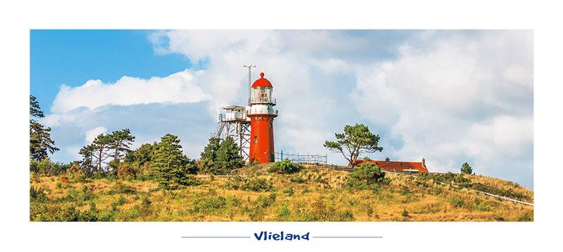 Panoramakaart Vlieland Vuurtoren - Van der Meulen Souvenirs en kaarten